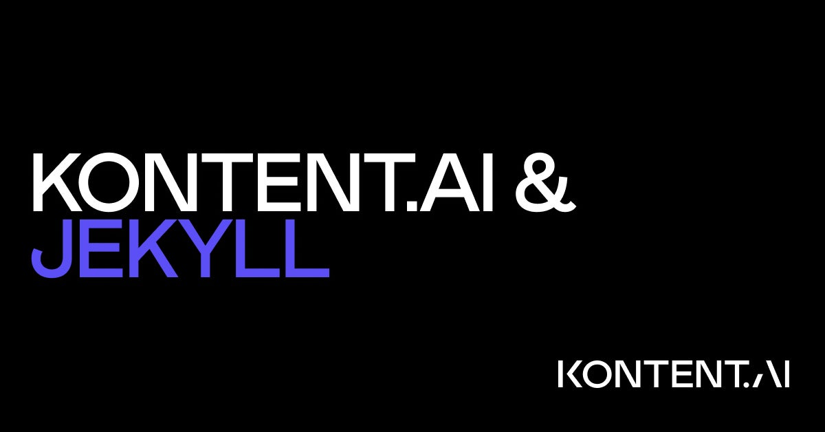 Integrate Jekyll with Kontent.ai | Kontent.ai